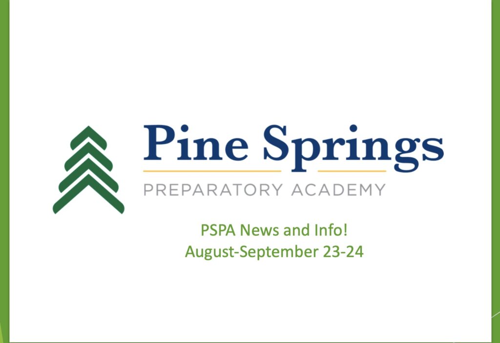 August - September 2023 School Communications | Pine Springs ...